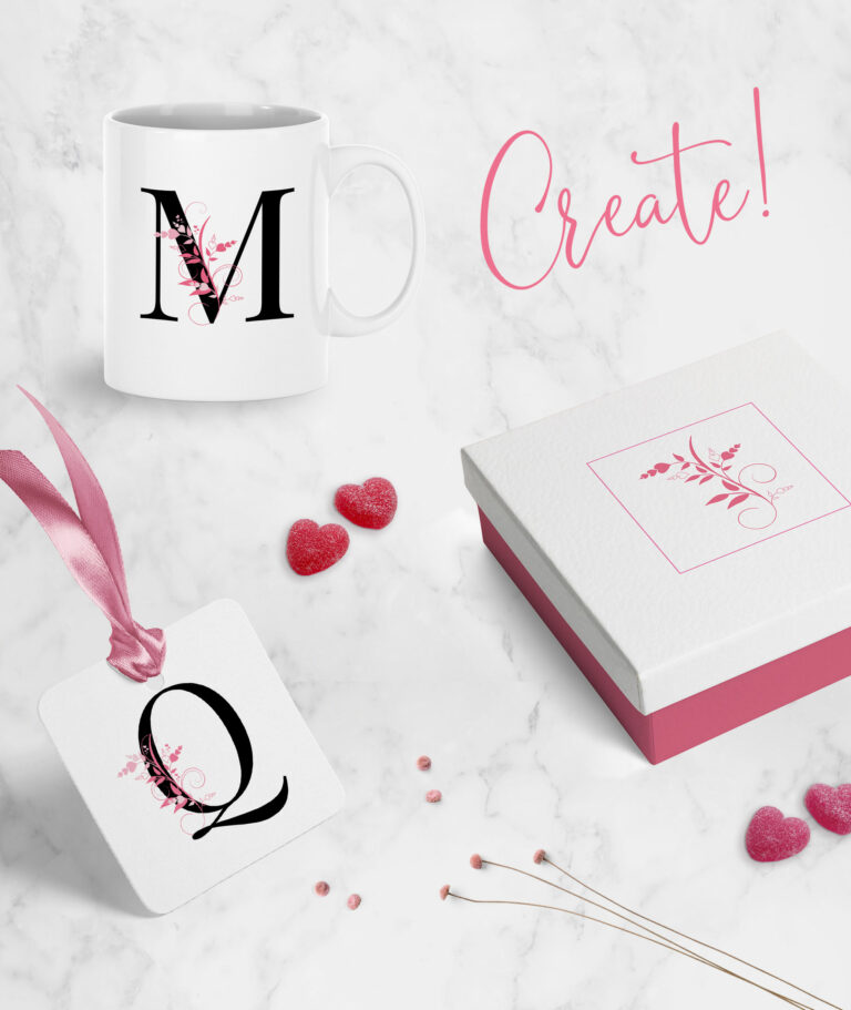 Floral & Heart Alphabet Letters - Maggie Stilwell Design