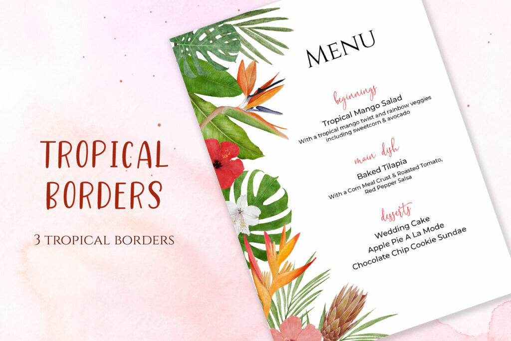 Tropical Floral Illustrations - Maggie Stilwell Design