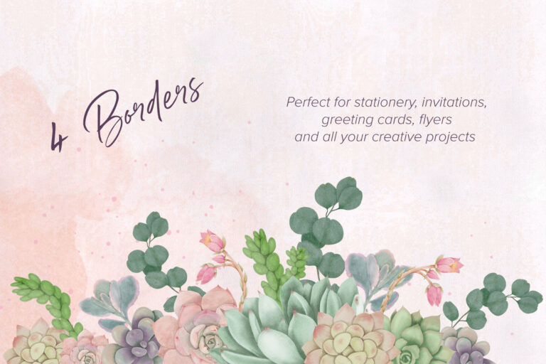 The Succulent Suite Design Set | Succulent Illustrations & Printables